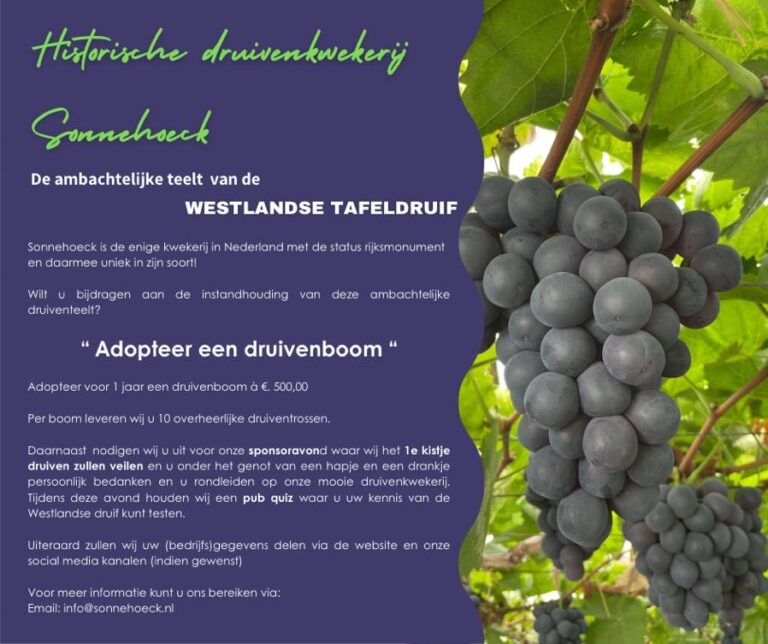 home page - Historische Druivenkwekerij Sonnehoeck